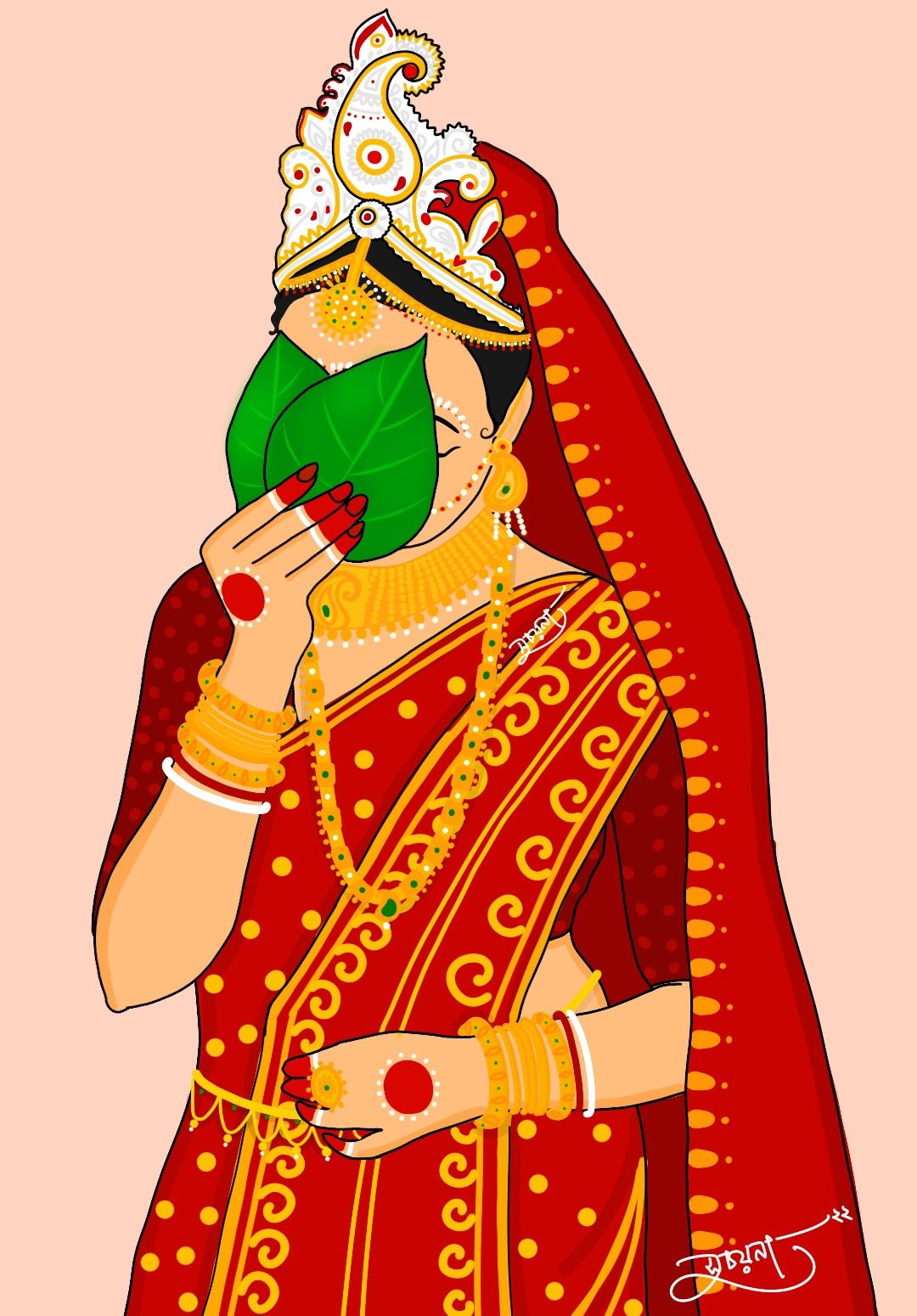Bengali Wedding Bride - A to Z Wedding Mart